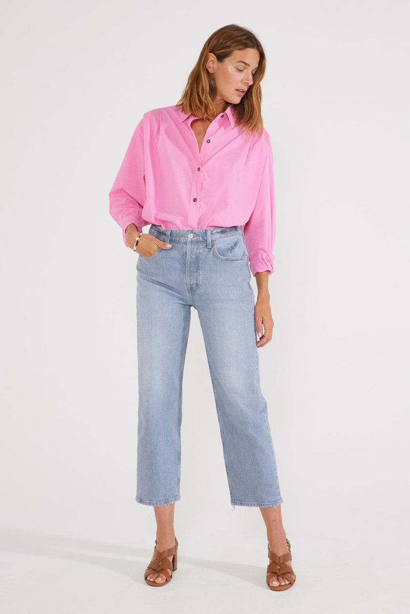 Oceane Pleated Shirt in Sachet – Veneka