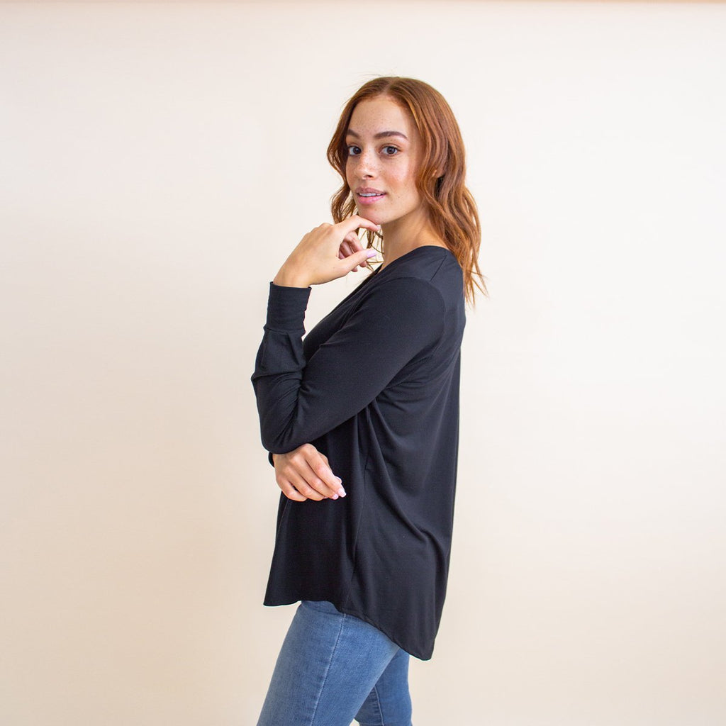 The Comfy Dress Shirt in Black – Veneka
